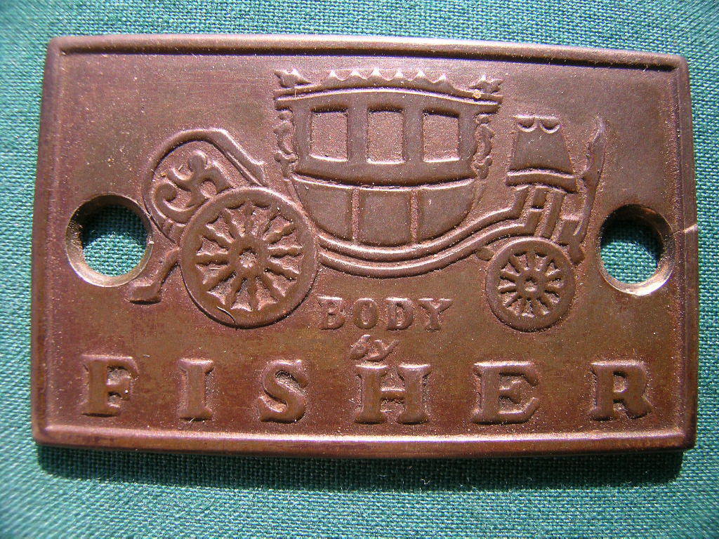 1927 1928 1929 1930 Fisher Body Tag Chevrolet Truck Car Rat Rod Bronze