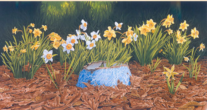 Bob Timberlake Print Early Jonquils Signed & Numbered 1993, Sterling ... Bob Timberlake Print Early Jonquils Signed & Numbered 1993, Sterling ...