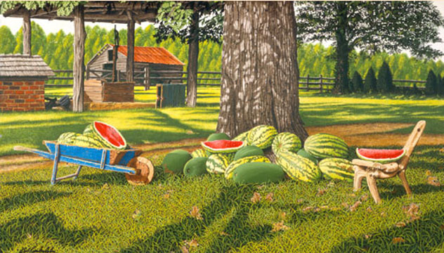 Bob Timberlake Print Summertime Signed & Numbered 1995, Sterling ... Bob Timberlake Print Summertime Signed & Numbered 1995, Sterling ...