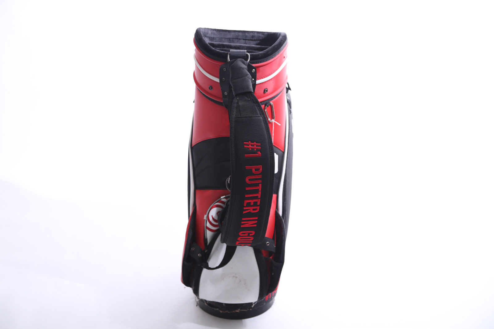 Odyssey Callaway Golf Staff Bag Black White Red 6 Way Top Single Shoulder Strap Ebay