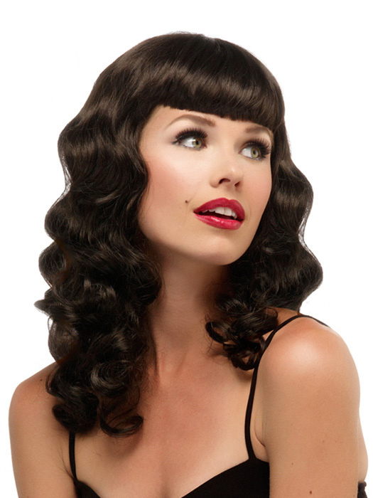 Pin Up Costume Wig By Jon Renau Bettie Page Rockabilly Girl Retro Soft