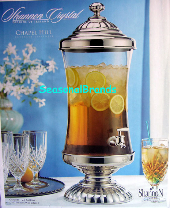 New Shannon Crystal Glass BEVERAGE DISPENSER 2.5 Gallon | eBay New Shannon Crystal Glass BEVERAGE DISPENSER 2.5 Gallon | eBay