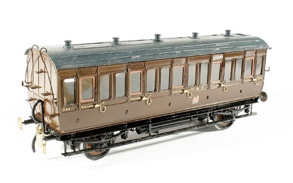 'O' GAUGE KIT BUILT GWR 4 WHEELED PASSENGER COACH 380 | eBay