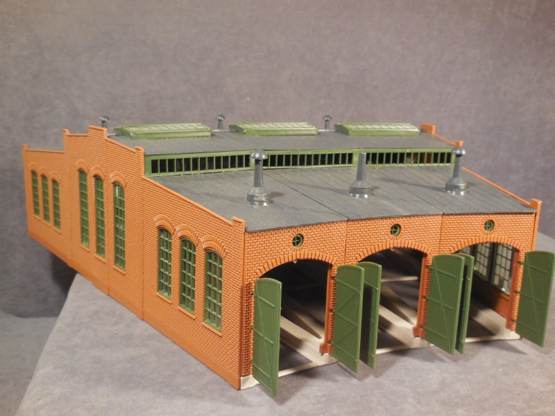 HO 1:87 Heljan No. 802 Built Model Building 3-STALL ROUNDHOUSE | eBay
