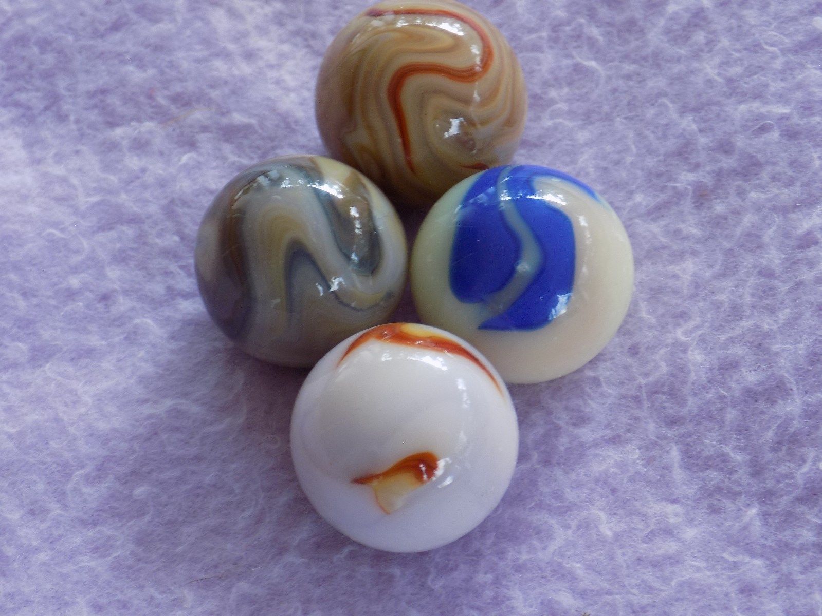VINTAGE UV GLOW ALLEY AGATE CHAMPION RAVENSWOOD AKRO 1" MARBLES SET OF ...