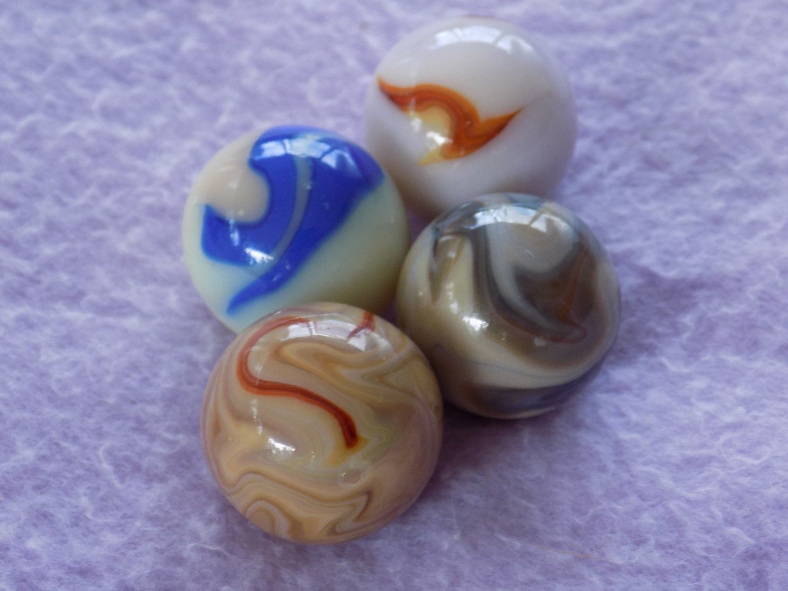 VINTAGE UV GLOW ALLEY AGATE CHAMPION RAVENSWOOD AKRO 1" MARBLES SET OF ...
