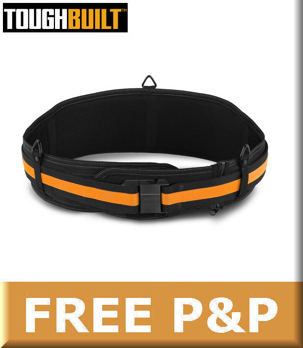 ToughBuilt Quick Release Padded Back Support Work Tool Belt 30"-54 ...