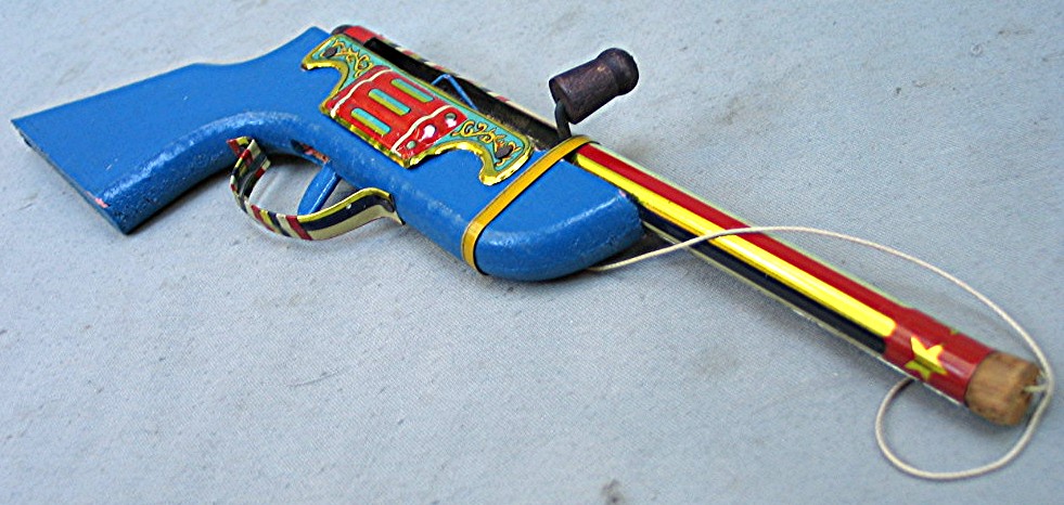 Vintage Wood & Tin Cork Pop Gun -- Japan | eBay