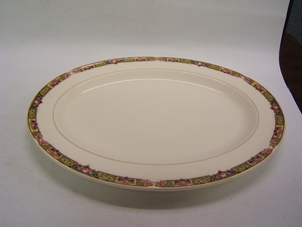 Edwin Knowles Chartreuse Semi Vitreous China Platter