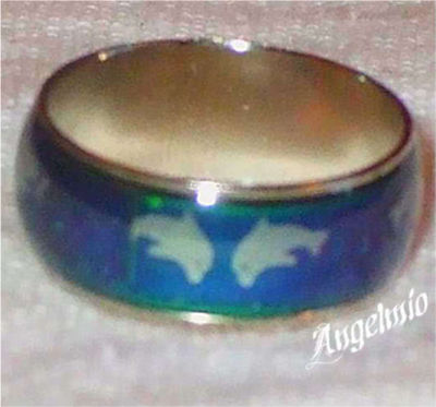 literature9696 : FAT DOLPHIN BAND COLOR CHANGING MOOD RING