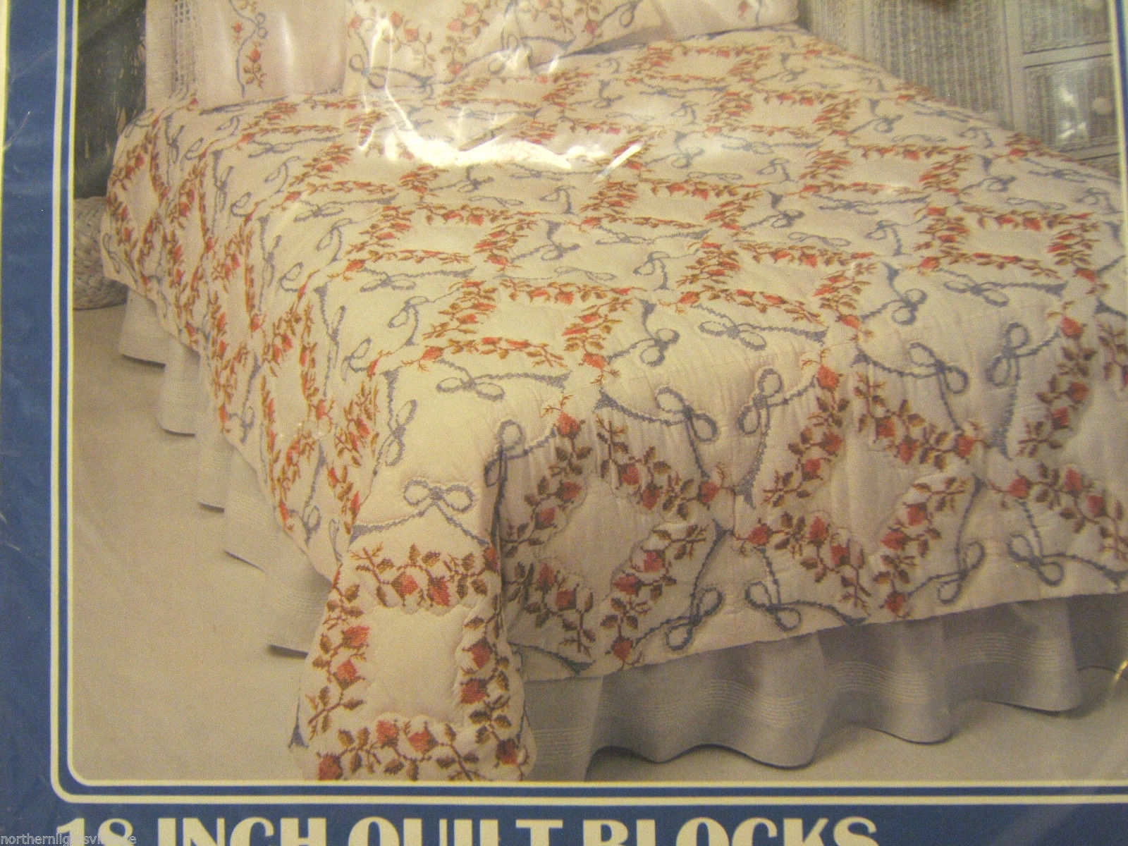 NorthernLightsVintage : Vintage Quilt Blocks 18" Vogart 8742K Roses ...