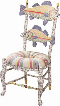 The Price Slasher : MACKENZIE-CHILDS COLLECTION set of 4 FISH CHAIRS W ...