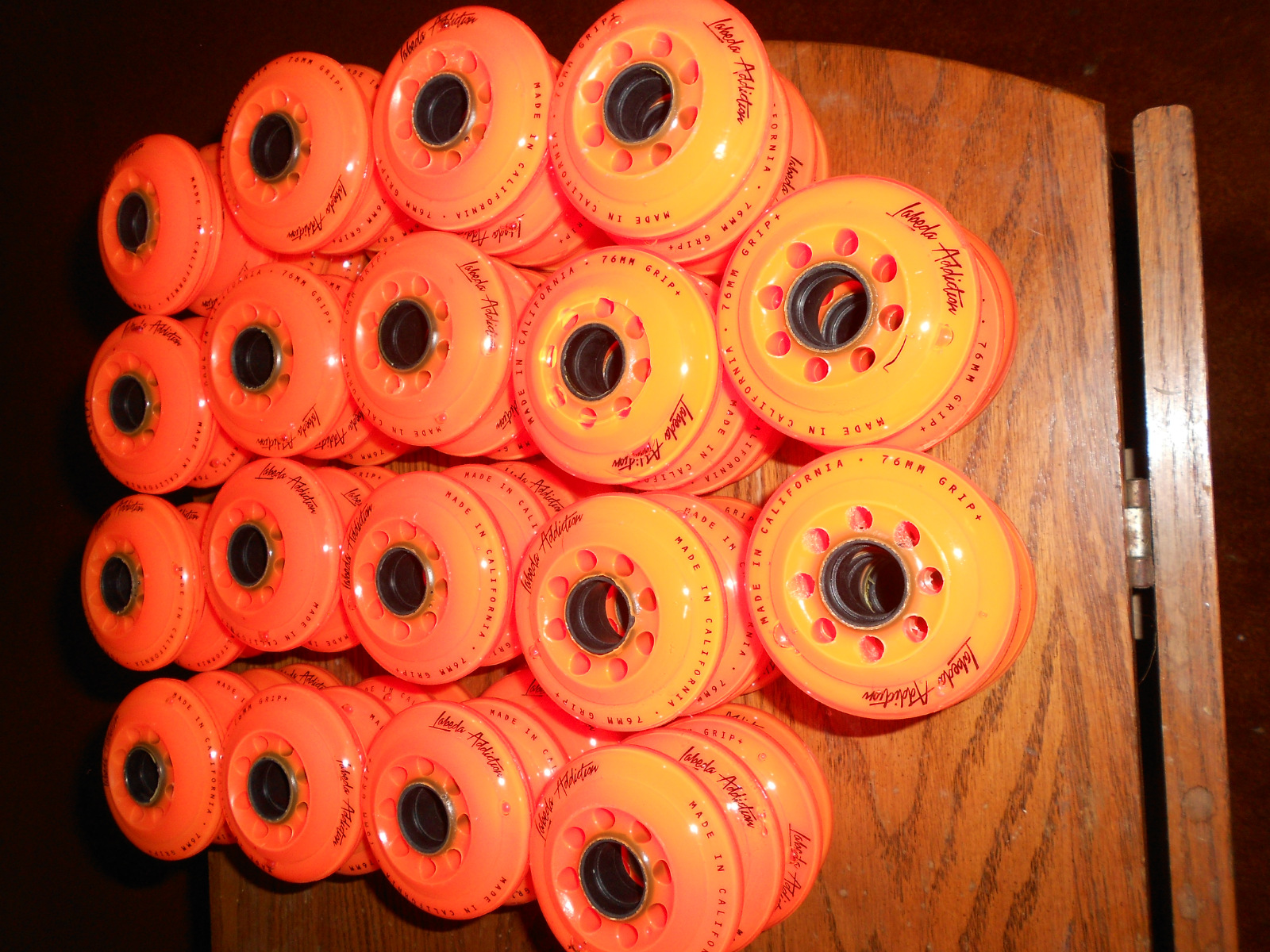 8 New Labeda Addiction Grip PLus 76mm Indoor roller hockey wheels, The ...