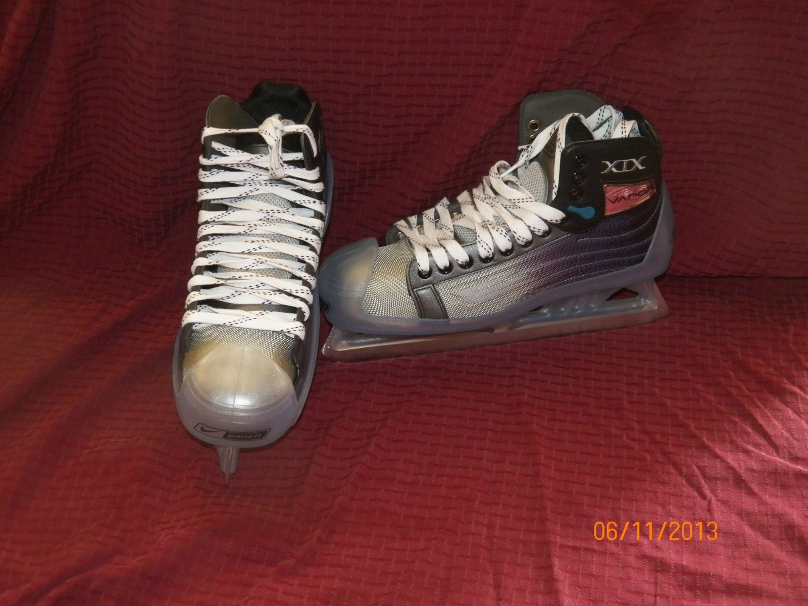 Nike Bauer Vapor XIX Junior Ice hockey goalie skates 1 D, The Corporal ...