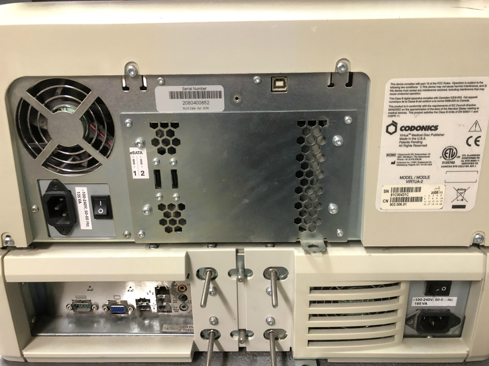 Codonics Virtua-2 XR Publisher Color Disk CD DVD Inkjet Printer ...