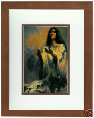 FrameHouseGallery : Buffalo Women by Detha Watson Native American Print