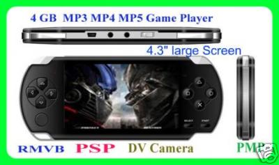 wwwavworldshopcom : 4.3" MP5 Player 8GB PSP Style. Camera, RM RMVB Player