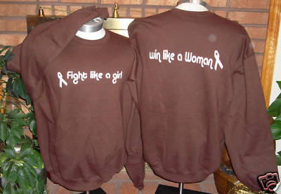 Unique Tshirts & Stuff : Brown Fight like a girl Win like a woman ...