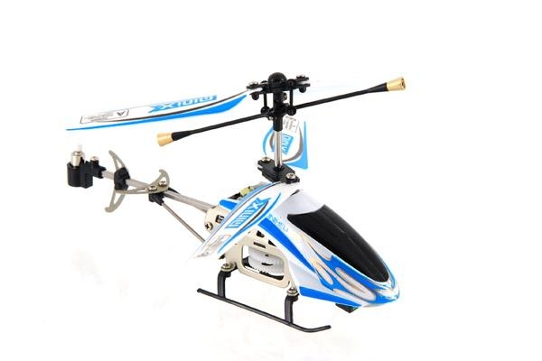 MicroXhelis : 3 Channel Mini X Micro Helicopter RTF w Gyro (Blue)