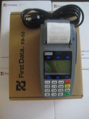 firstdata112889 : FIRST DATA FD-50 TERMINAL DIAL+IP WITH MERCHANT ACCOUNT