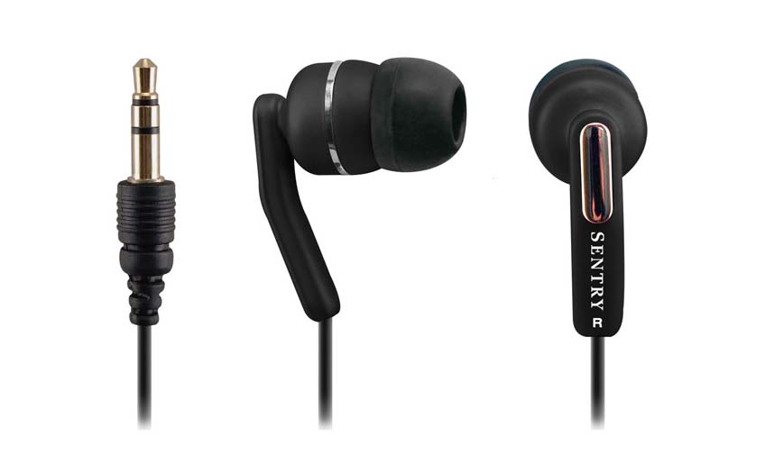 Sentry Neons HO621 Earbuds in Black - 2 Pairs - New, EFXDigital