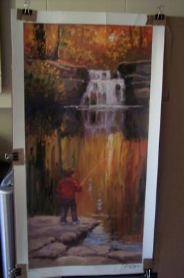 genesis : Littorio Del Signore - "Le Petit Pecheur" Signed in Ink