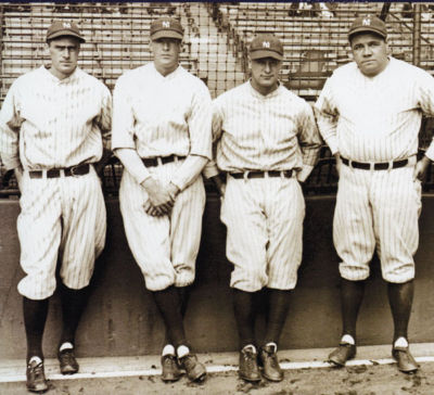xuva : BABE RUTH...1927 Murderer's Row repro photo....