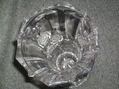 jrasor1950 : Rose Embossed Lead Crystal Vase 8 inches