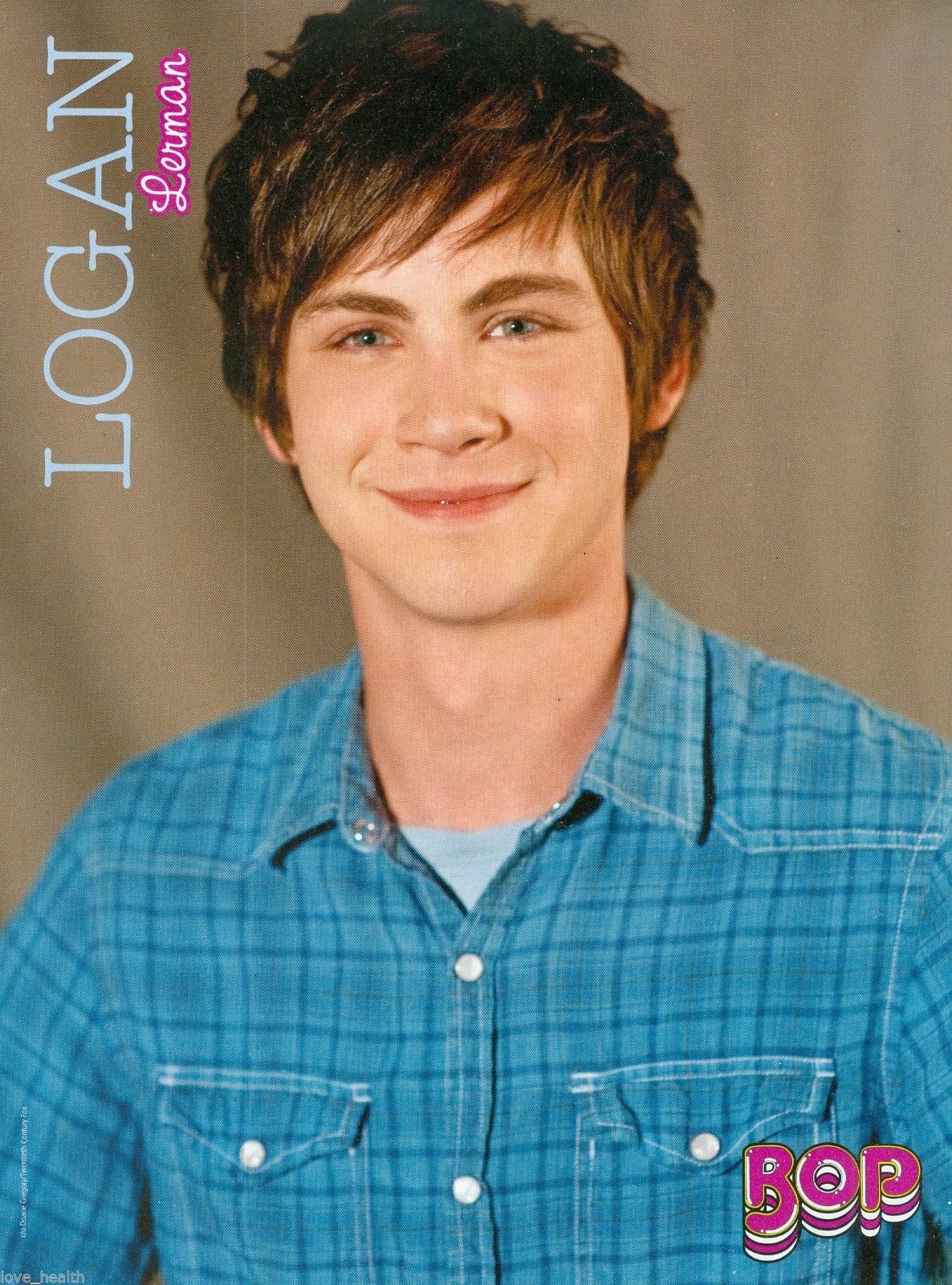 love_health : LOGAN LERMAN - NATHAN KRESS - 11" x 8" MAGAZINE PINUP ...