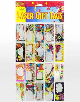 Laser Gift Tags - Birthday Case Pack 72, Kellies Shop