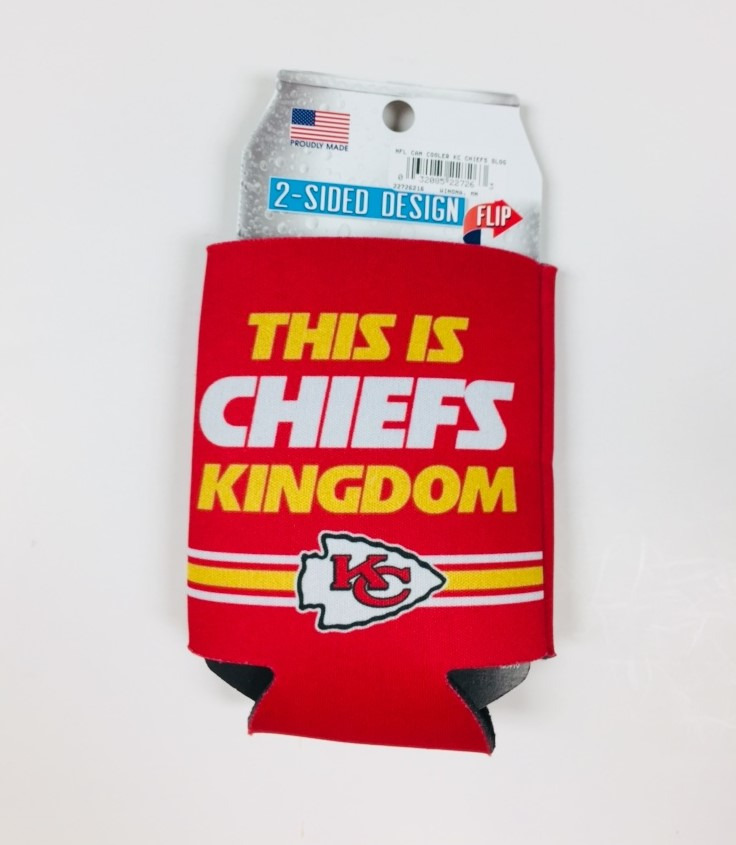 Kansas City Chiefs Slogan Can Koozie Holder Collapsible Free Ship ...