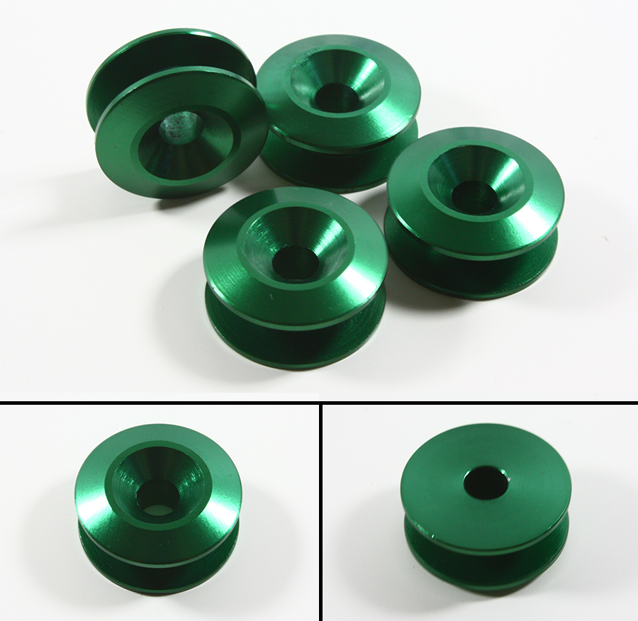 Green Aluminum Heavy Duty JDM Race Car Bumper Fender Quick Release ...