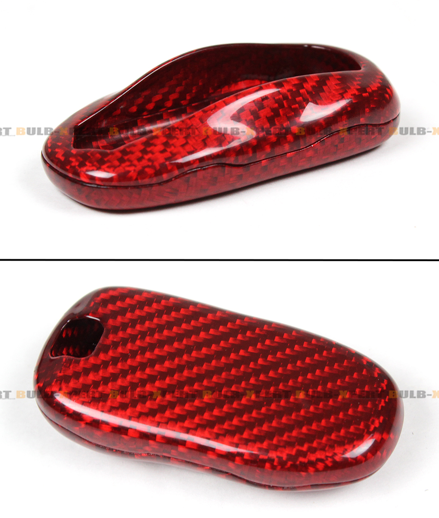 LUXURY RED CARBON FIBER KEY CASE COVER FOR 2012-18 TESLA MODEL S KEY ...