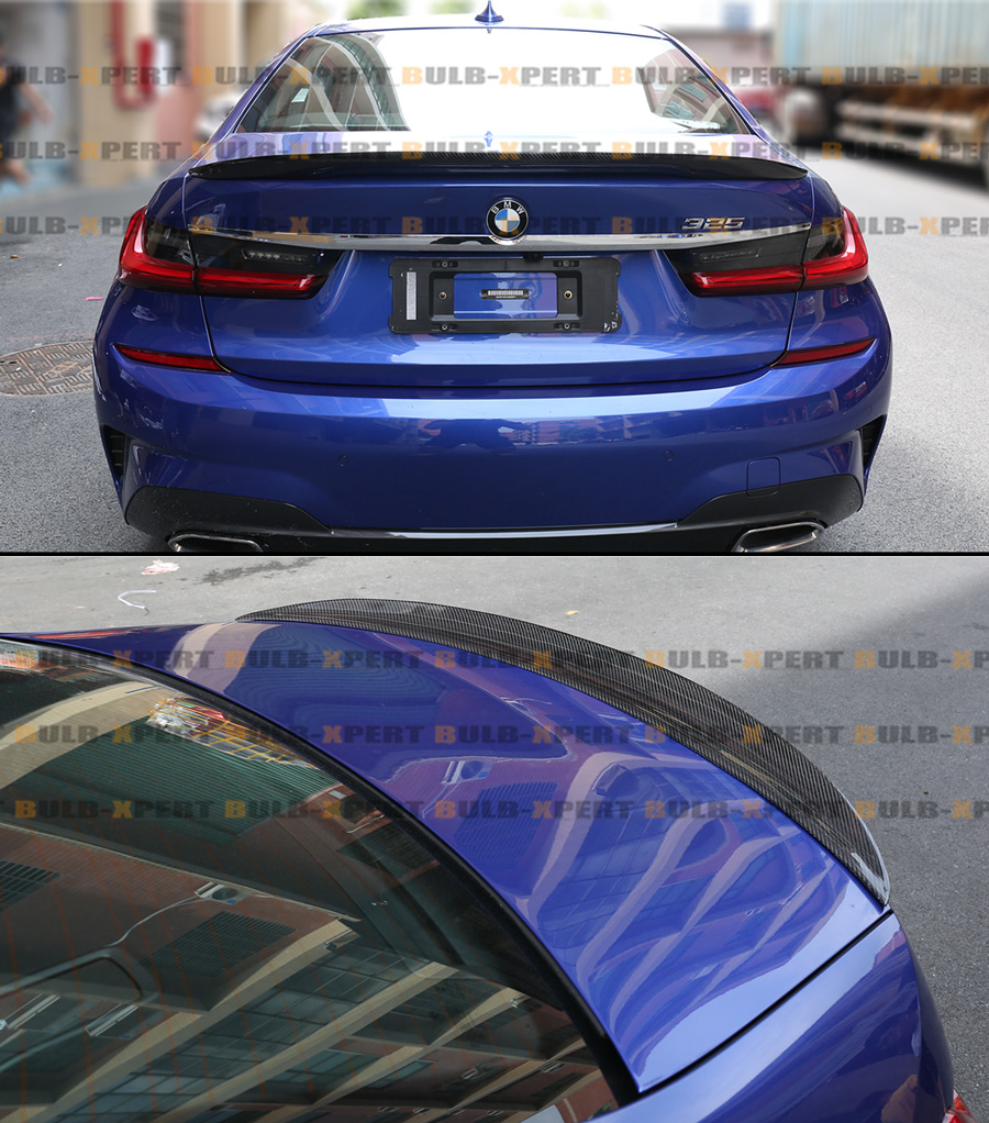 FOR 19-21 BMW G20 330i M340 G80 M3 HIGHKICK REAL CARBON FIBER TRUNK ...