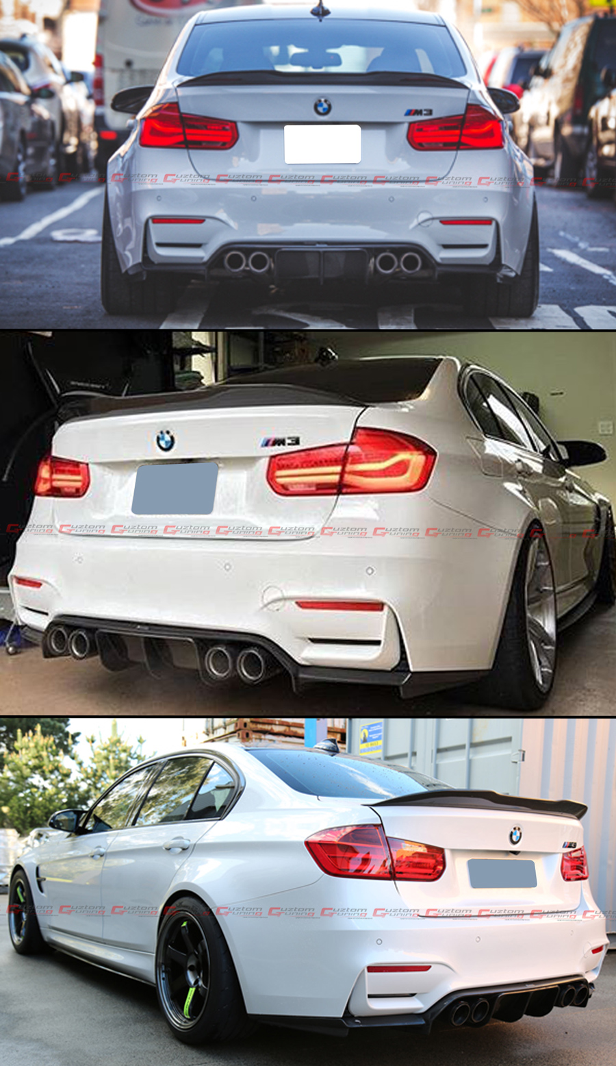 For 2015-18 BMW F80 M3 & 12-18 F30 Carbon Fiber PSM Duckbill Trunk ...