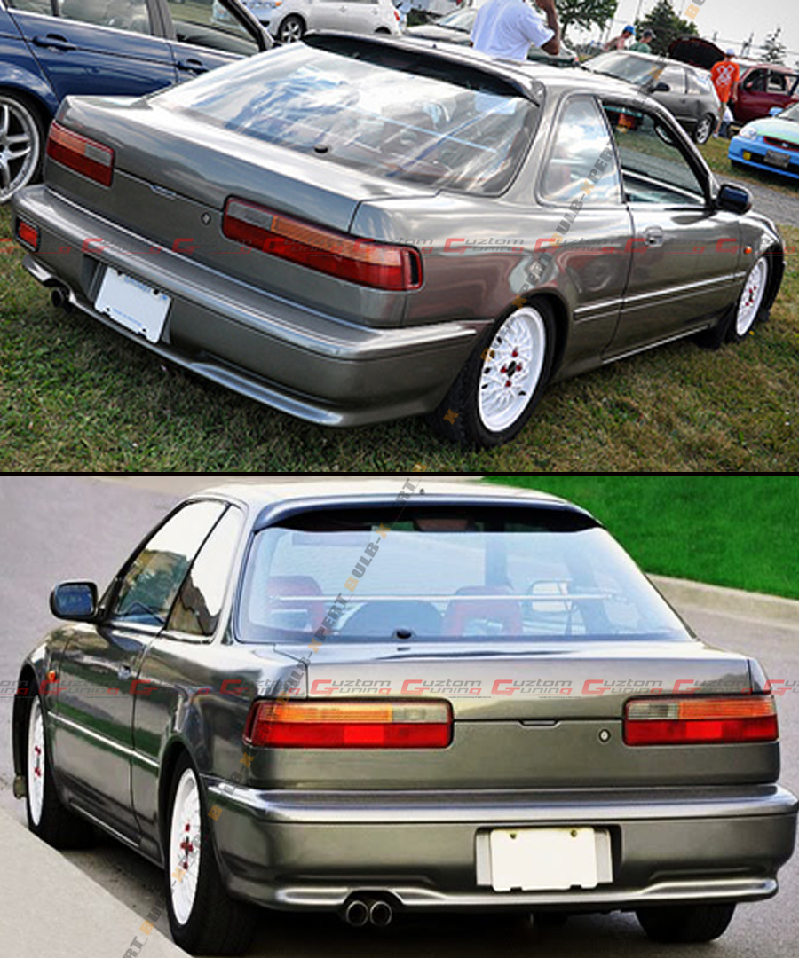 1990-93 2ND GEN ACURA INTEGRA JDM DARK SMOKE HIC REAR ROOF WINDOW VISOR ...