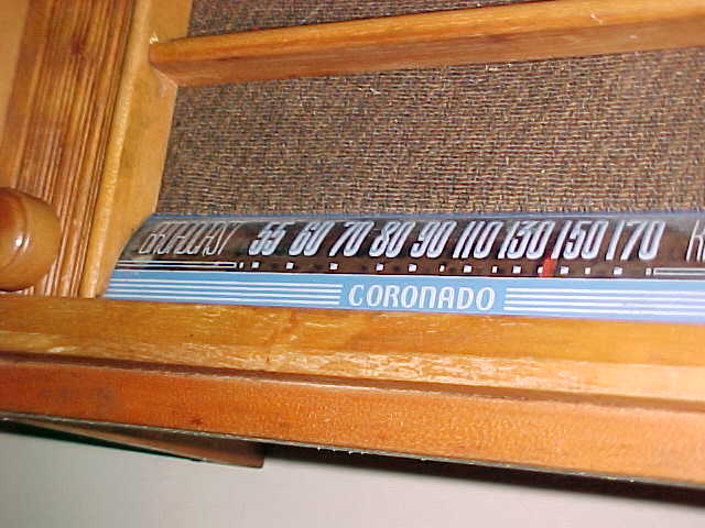 1940s CORONADO Tube Radio - RARE CORRUGATED CABINET - MODERNIST - HI ...