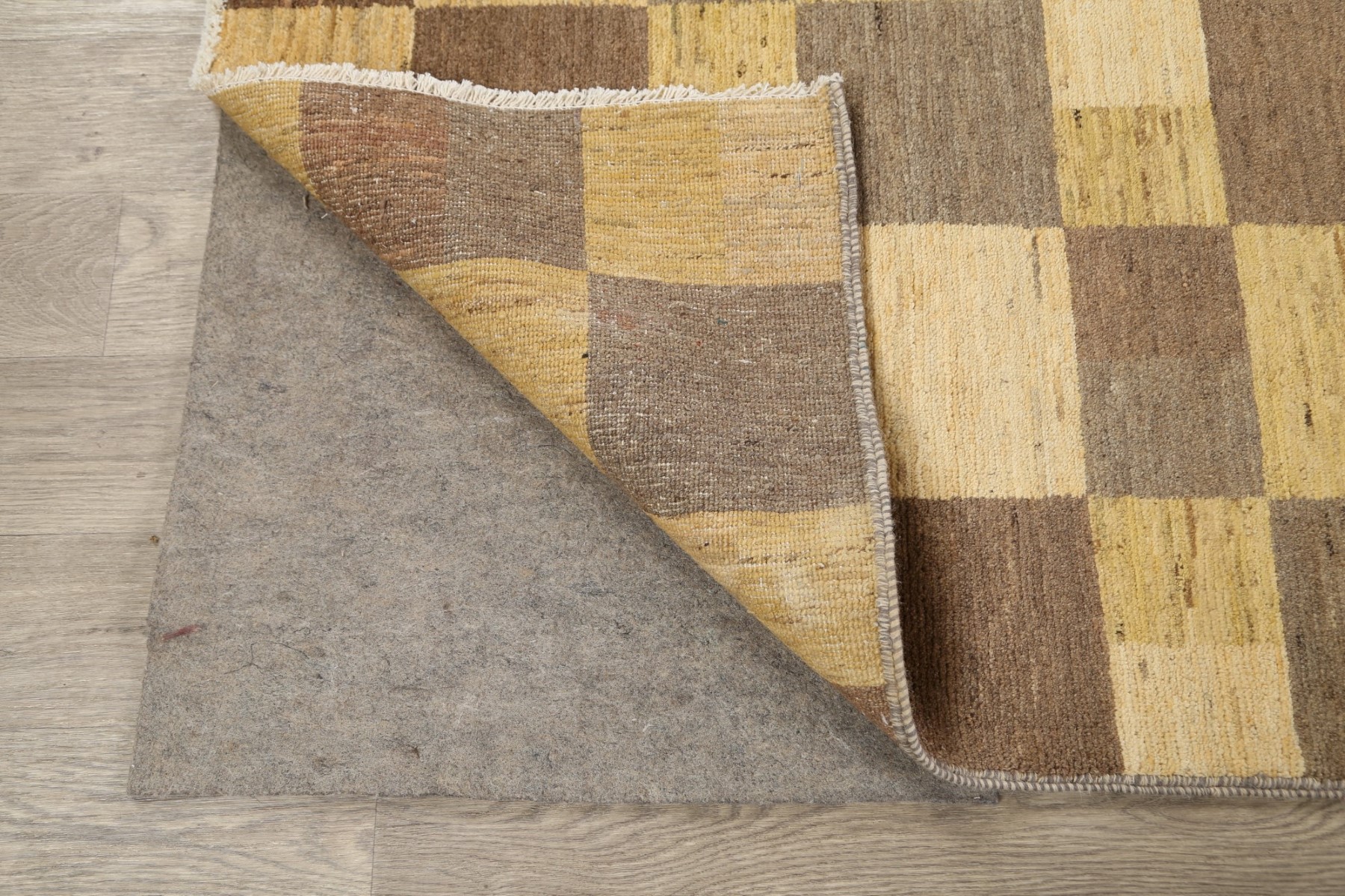 Checked Modern Gabbeh Oriental Area Rug Dining Room Handmade Wool ...