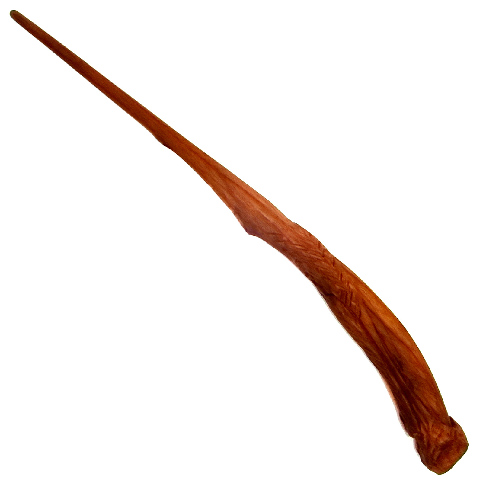 14" Hand Carved Harry Potter Snatcher Mahogany Wood Wand, Wiccan Wand ...