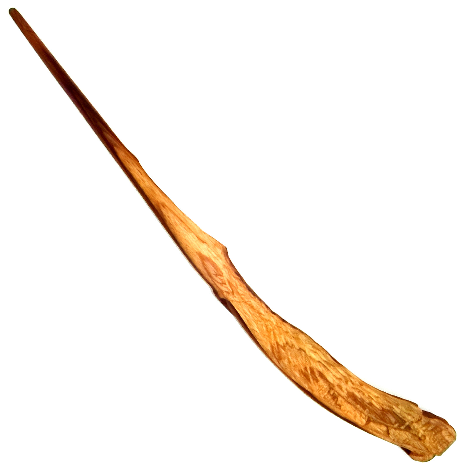 14" Hand Carved Harry Potter Snatcher Mahogany Wood Wand, Wiccan Wand ...