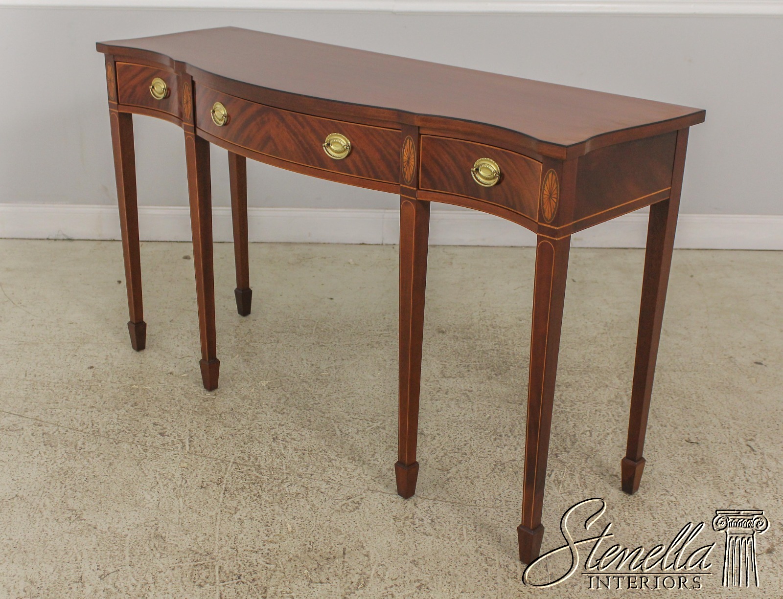 59883EC: BAKER Historic Charleston Mahogany Huntboard Sideboard ...