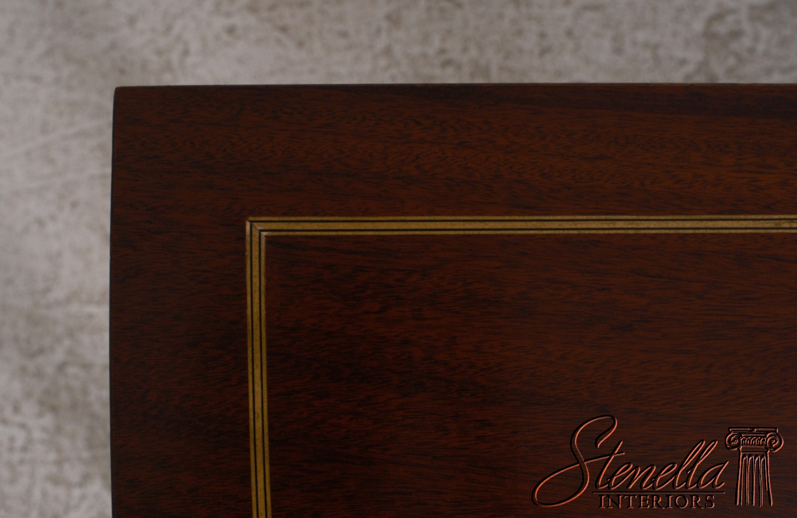 L32464EC: KINDEL Winterthur Collection Inlaid Mahogany Console Table ...