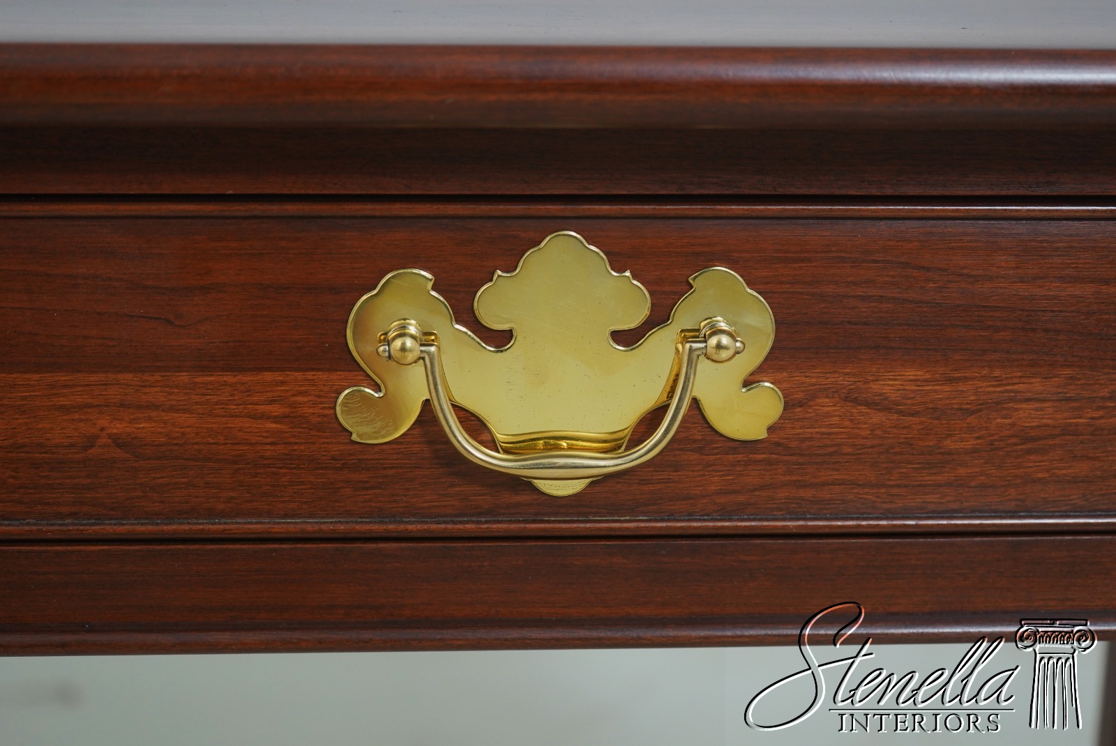 69503: HENKEL HARRIS Cherry 2 Drawer Console Table, Stenella Antiques ...