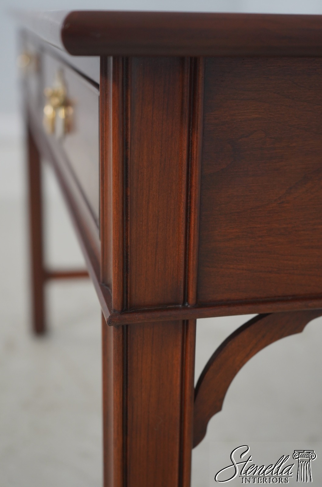 69503: HENKEL HARRIS Cherry 2 Drawer Console Table, Stenella Antiques ...