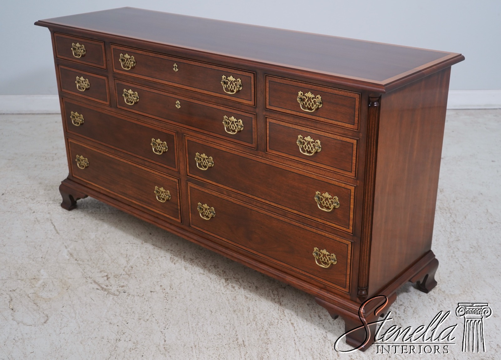 63411EC: STICKLEY Chippendale Mahogany Bedroom Dresser, Stenella ...
