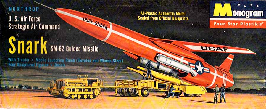 Monogram 4 Star 1/80 Northrop SNARK SM-62 GUIDED MISSILE w/Tractor ...