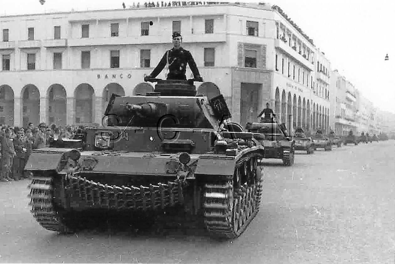 1930s-40s (6 x 4) Repro German RP- Tank- Panzer Parades Down Street ...