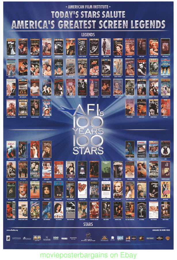 AFI 100 YEARS OF COMEDY MOVIE POSTER 27x40 AMERICAN FILM INSTITUTE AFI 100 YEARS OF COMEDY MOVIE POSTER 27x40 AMERICAN FILM INSTITUTE