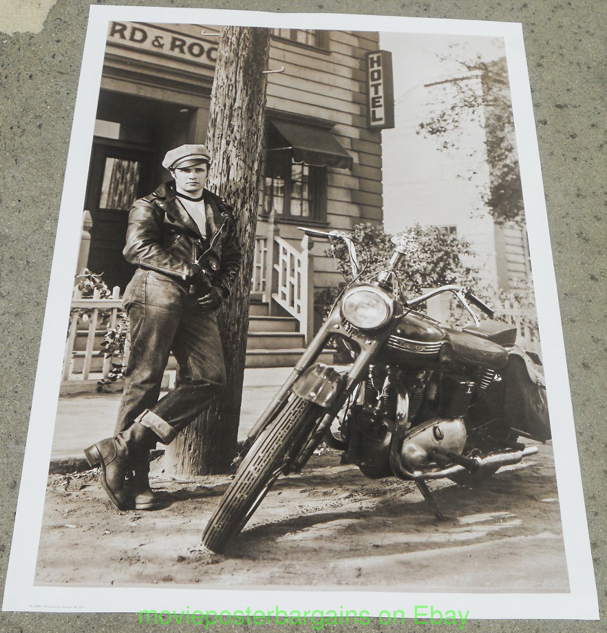 MARLON BRANDO The Wild One MOVIE POSTER 26x38 REPRINT Brando ...