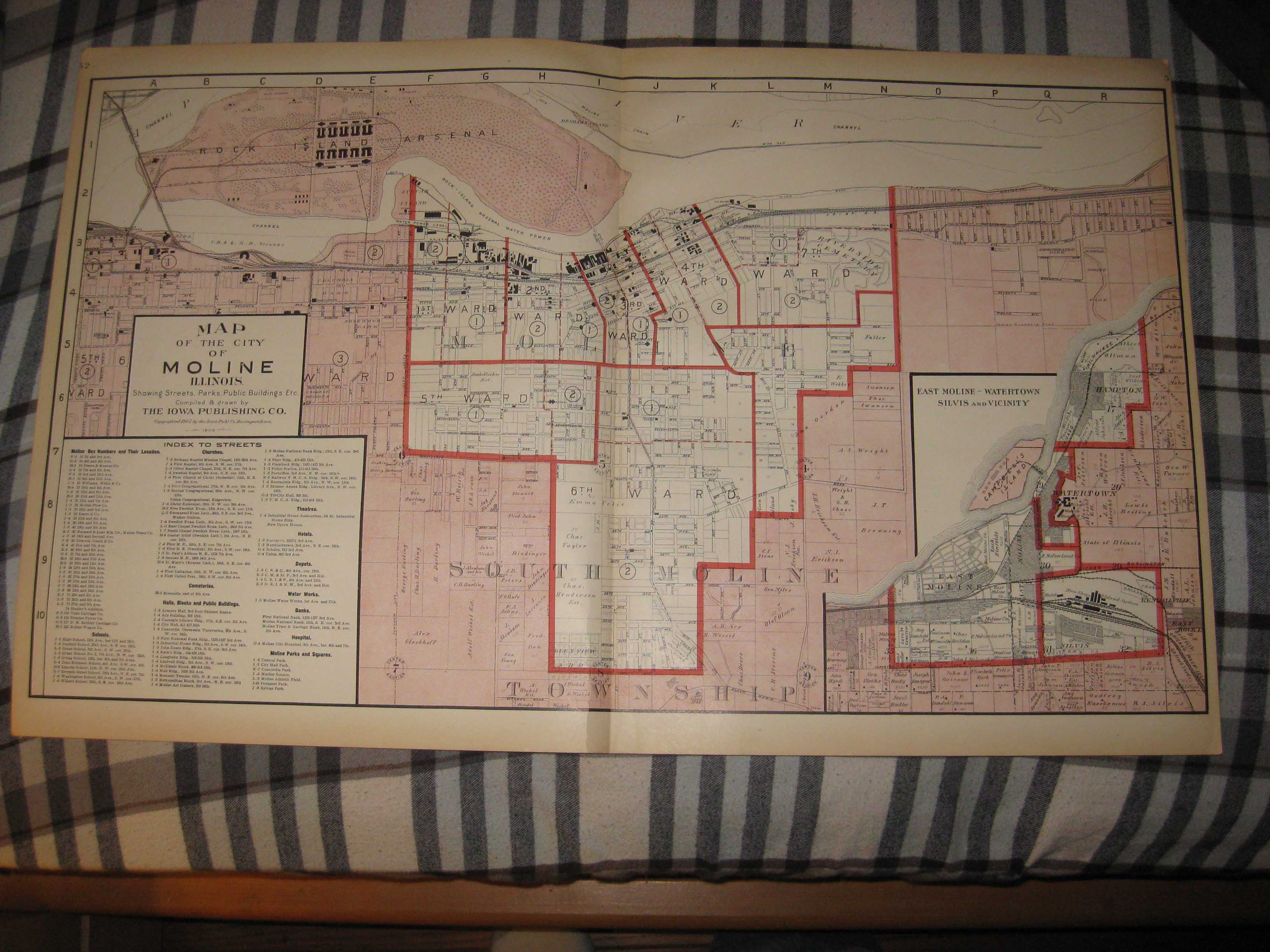 ANTIQUE EAST & MOLINE WATERTOWN SILVIS ROCK ISLAND ARSENAL COUNTY ...